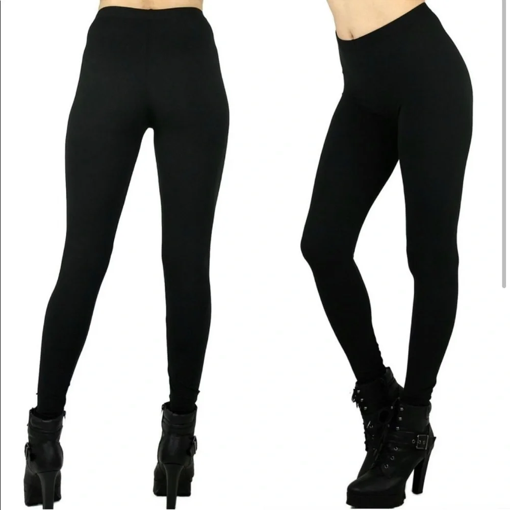 New Mix | Pants & Jumpsuits | New Mix Solid Black Lux Full Length ...